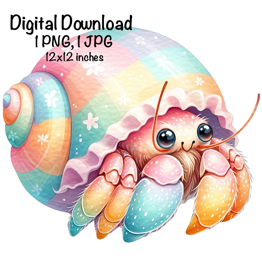 Easter Crab PNG, Ocean Sea Animals Crab PNG, Easter Egg Hunting Hermit ...