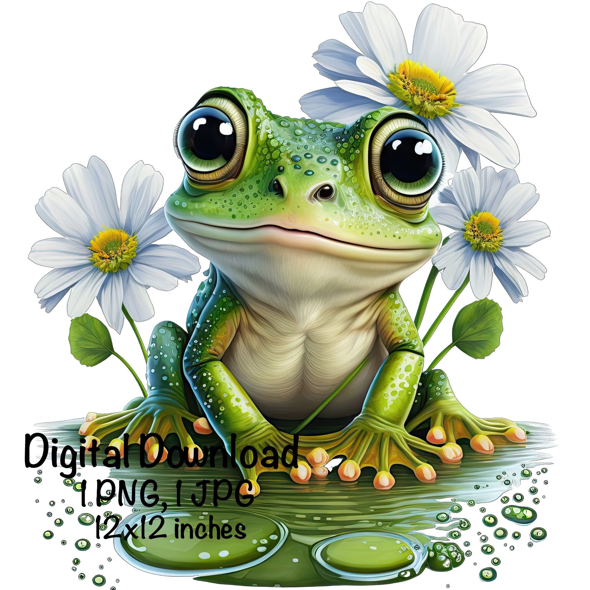 Frog Cute Frog Clipart Woods Forest Animals Frog PNG Frog - Etsy Australia