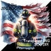 Firefighter Flag PNG Patriotic USA Fireman Flag Clipart American First ...