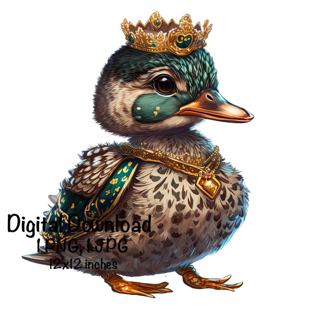 Cute Duck PNG Clipart Magical Animal Adorable Duck PNG Duck Watercolor ...
