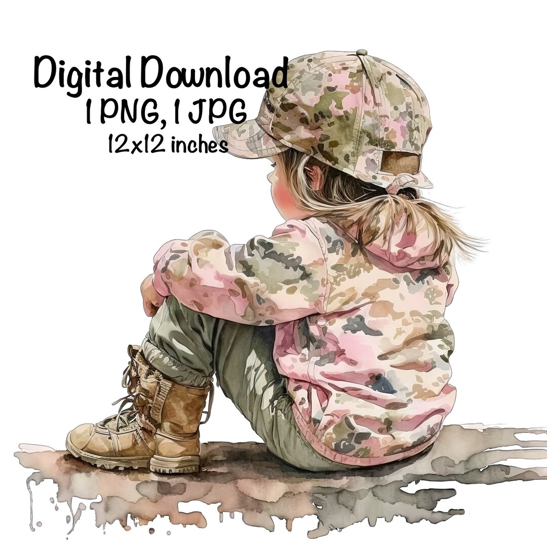 Pink Camouflage Hunter Girl PNG Hunting Girl Clipart PNG Digital ...