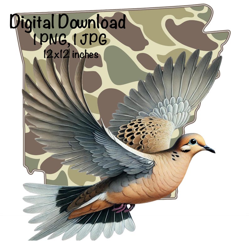 Custom Camo Dove Hunting Sublimation | Change State Dove Hunting PNG ...