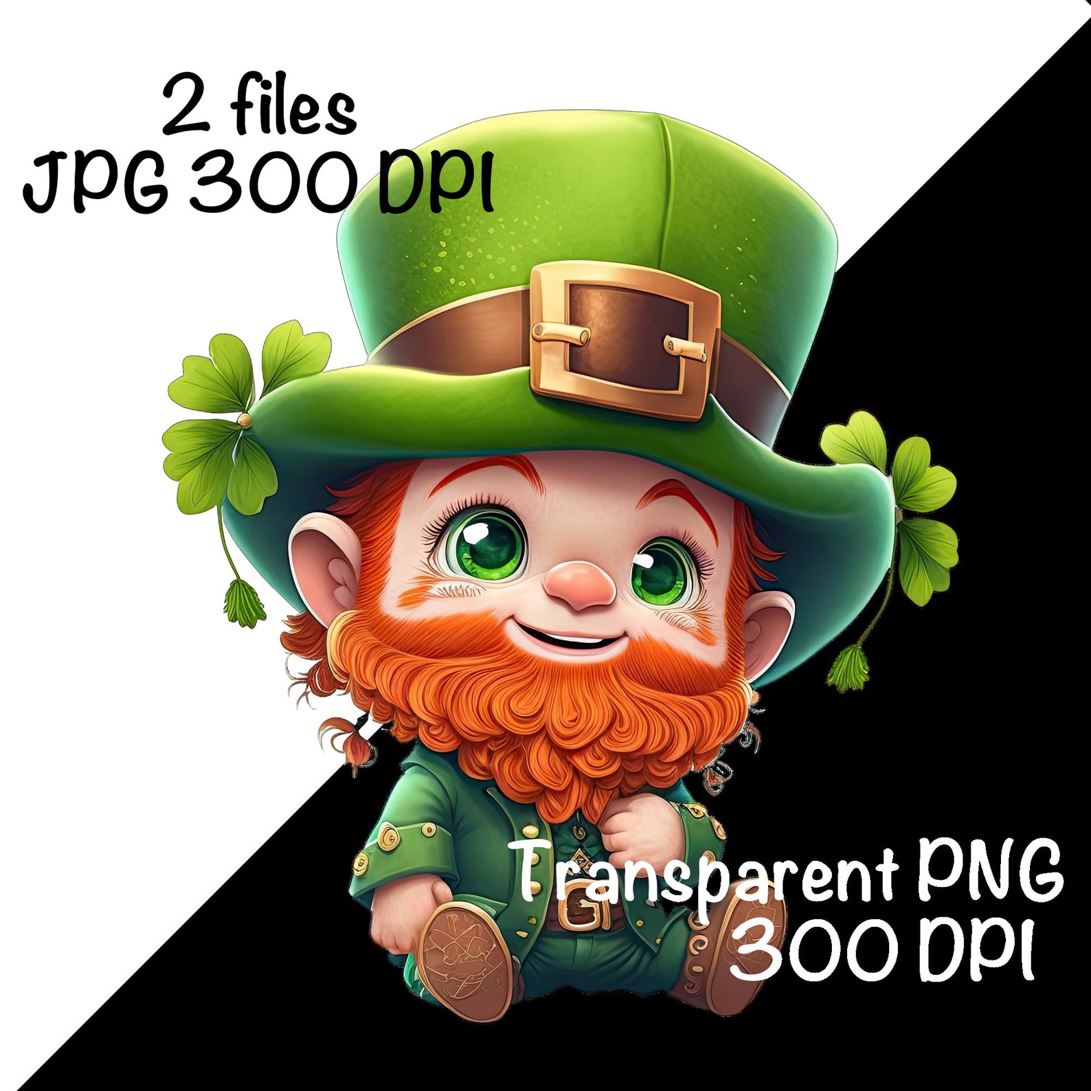 St. Patrick's Day Leprechaun Watercolor Leprechaun - Etsy