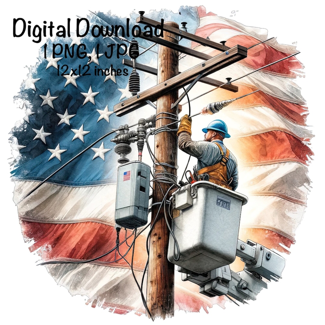 Lineman PNG Lineman Electrician Worker Boys Clipart American Lineman ...