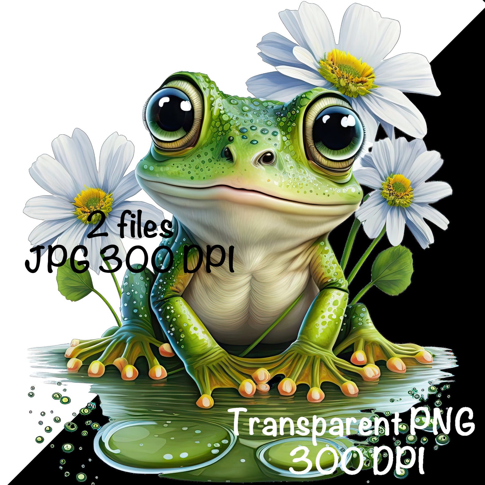 Frog Cute Frog Clipart Woods Forest Animals Frog PNG Frog - Etsy