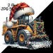 Merry Christmas Mining Loader PNG Watercolor Construction Truck Boys ...
