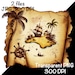 Treasure Map Clipart, Treasure Hunt PNG, Pirate Digital Clip Art ...