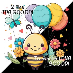 Honeybee, Cute Bee Clipart, Honey Bee Animals Bee PNG, Bee Daisy ...