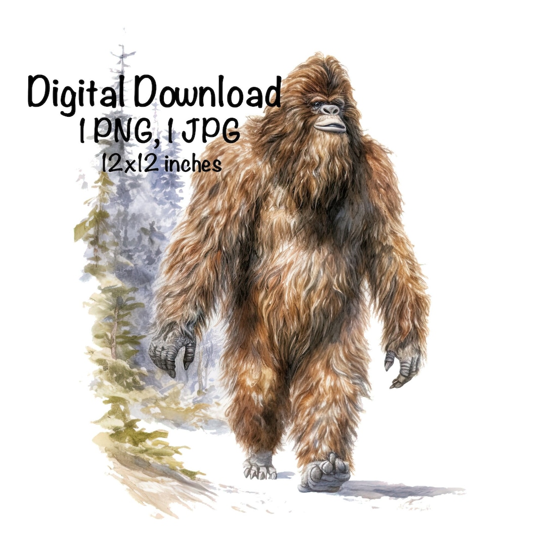 Bigfoot PNG, Bigfoot Sublimation, Big Foot Sublimation, Sasquatch Png ...