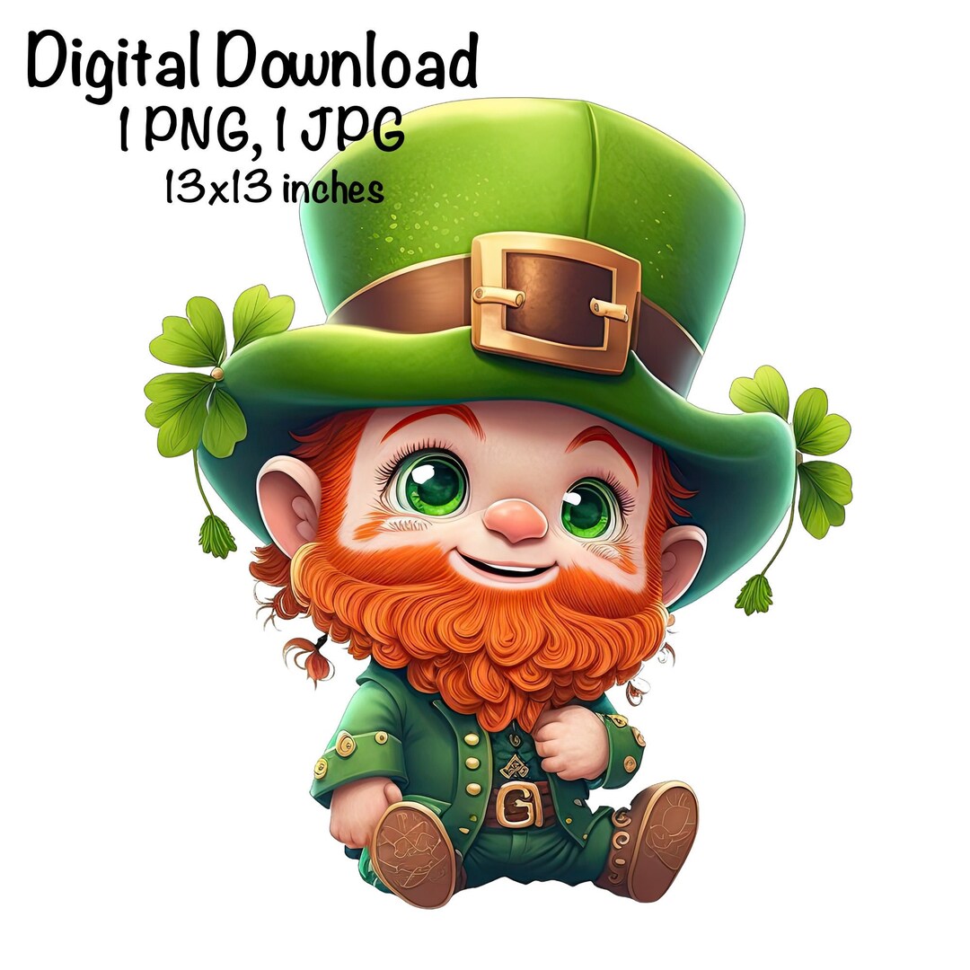 St. Patrick's Day Leprechaun Watercolor, Leprechaun Clipart PNG ...