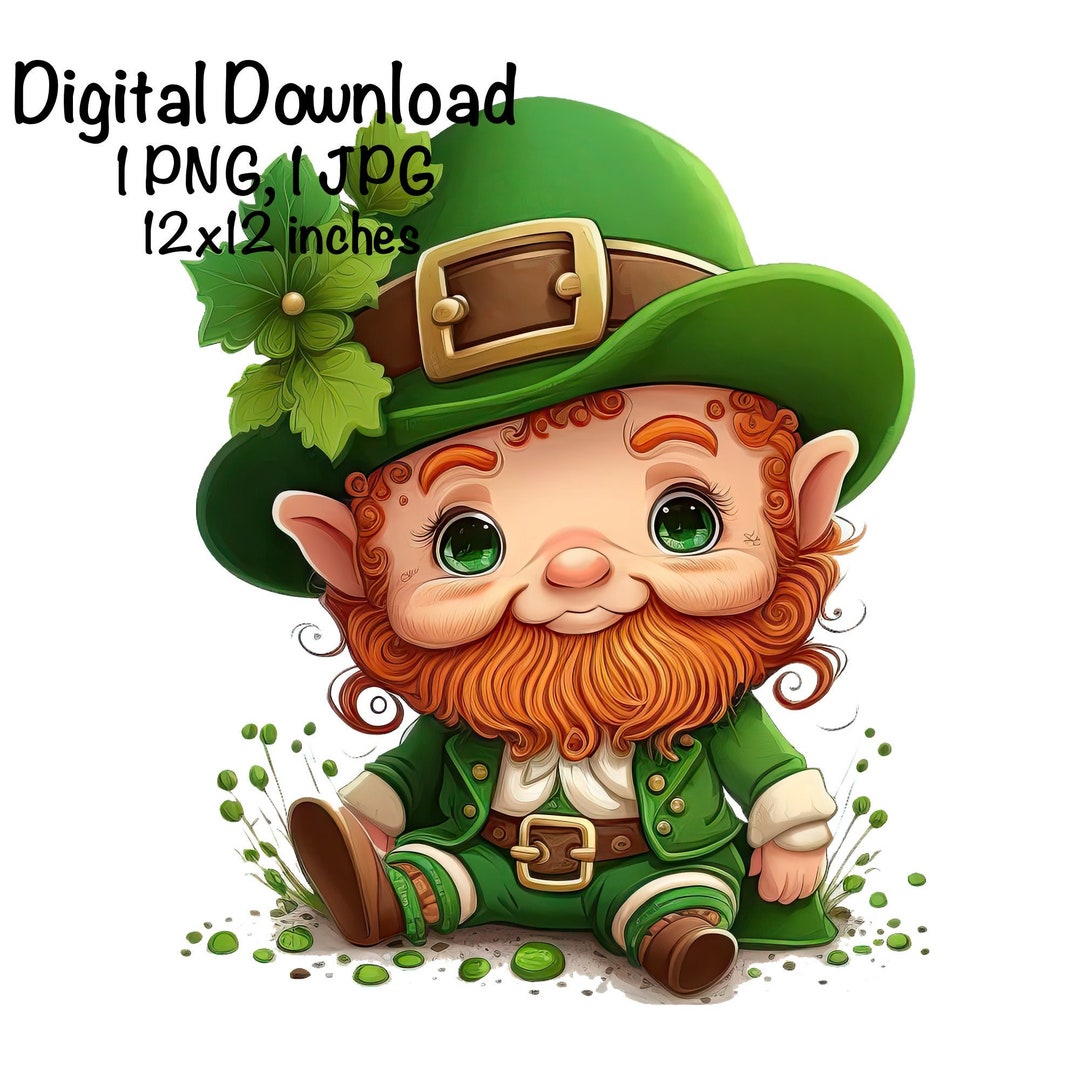 St. Patrick's Day Leprechaun Watercolor, Leprechaun Clipart PNG ...
