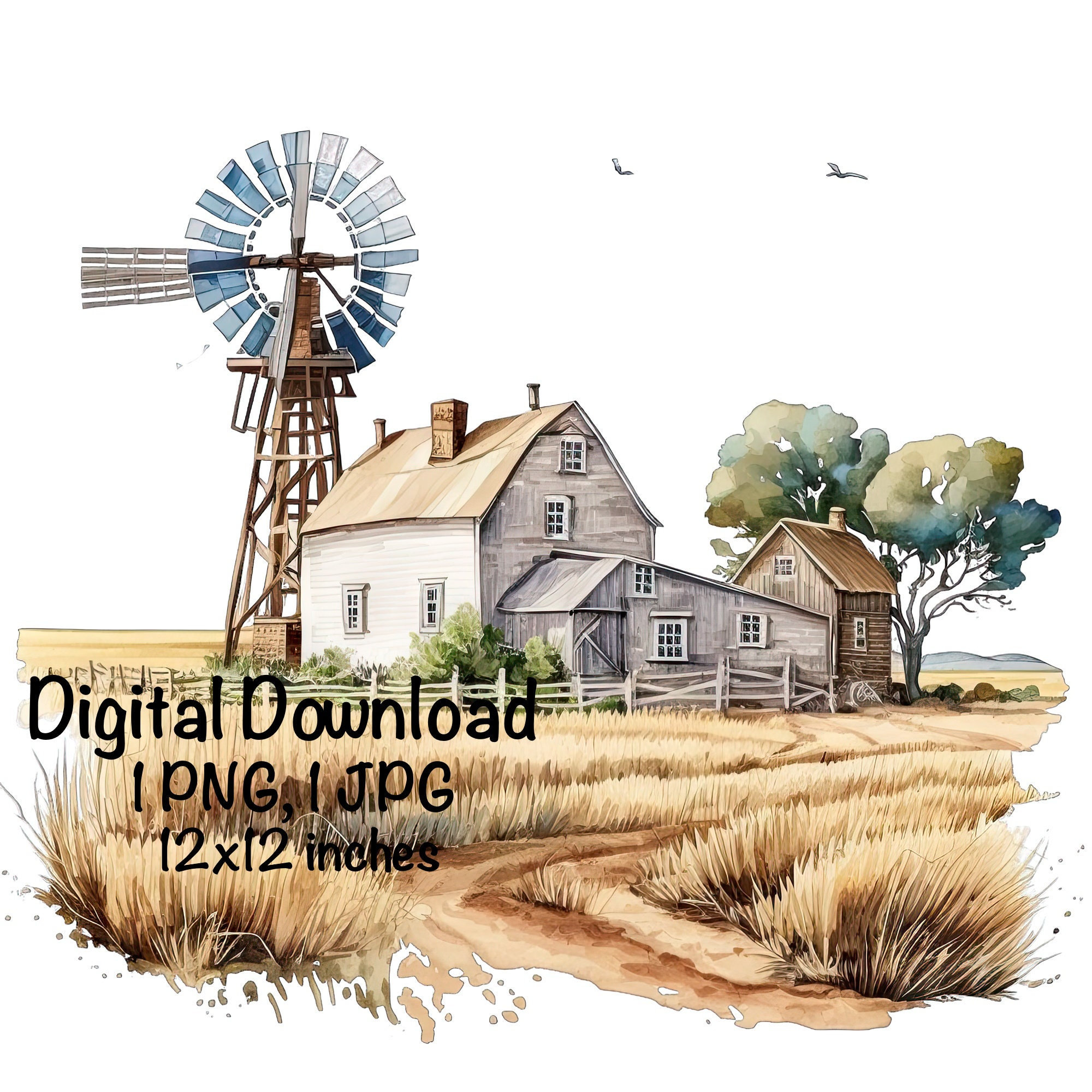 Farm Windmill Clip Art
