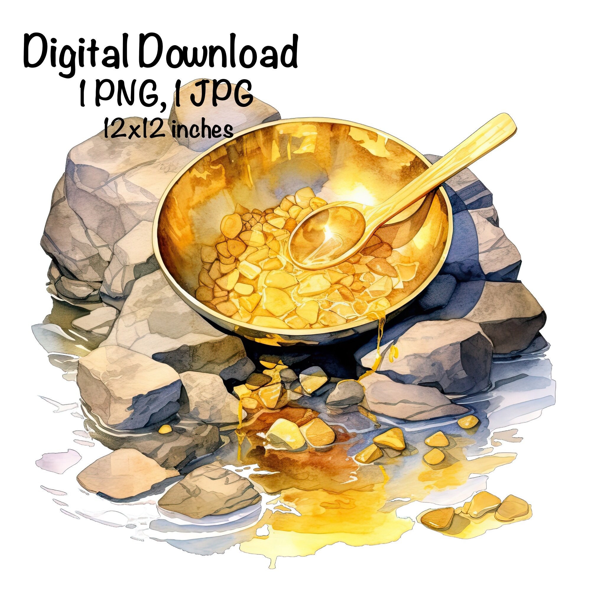 Gold Panning Clipart