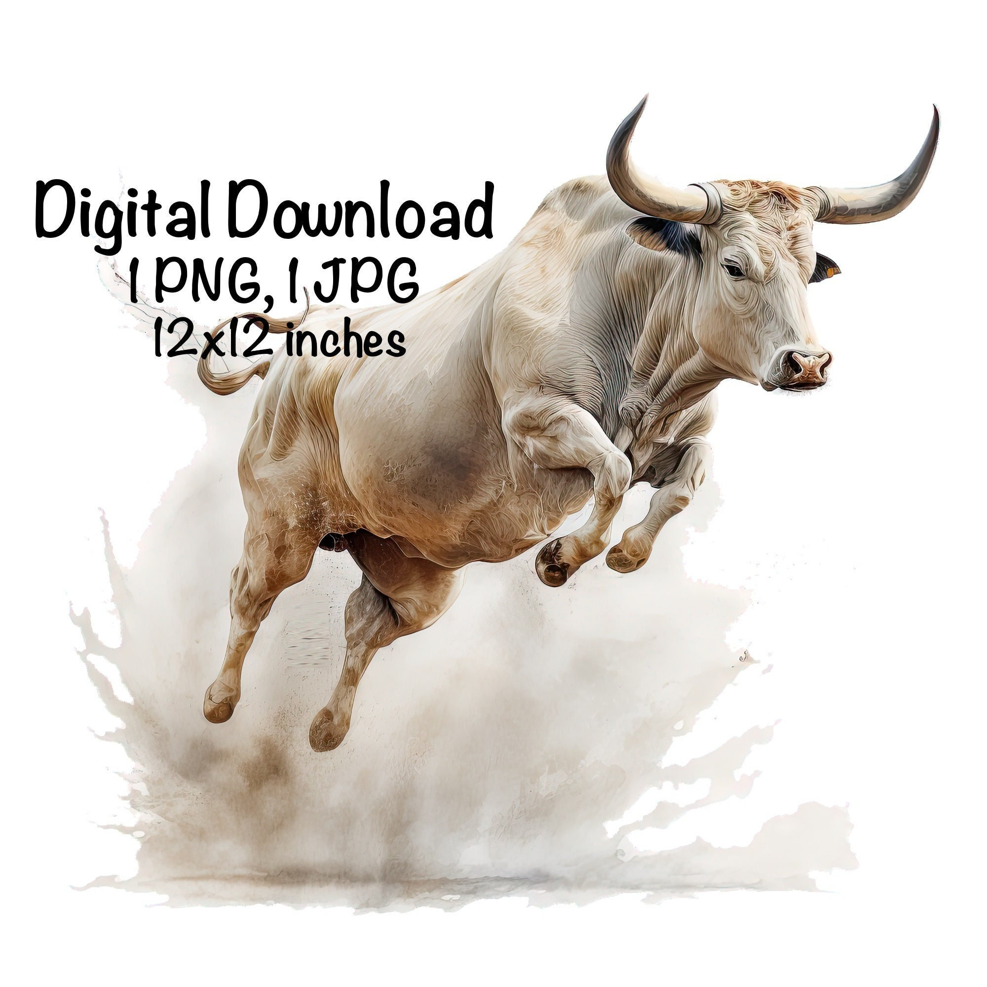 Bucking Bull Clipart