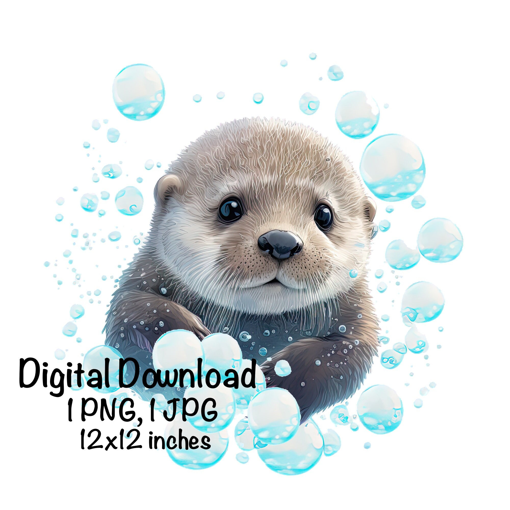 Sea Otter Cute Sea Otter Clipart Ocean Animals Sea Otter - Etsy Australia