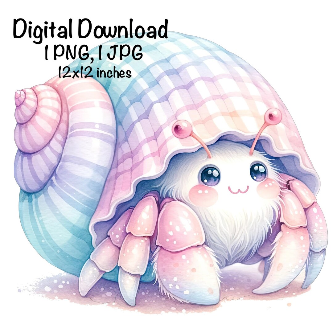 Easter Crab PNG, Ocean Sea Animals Crab PNG, Easter Egg Hunting Hermit ...