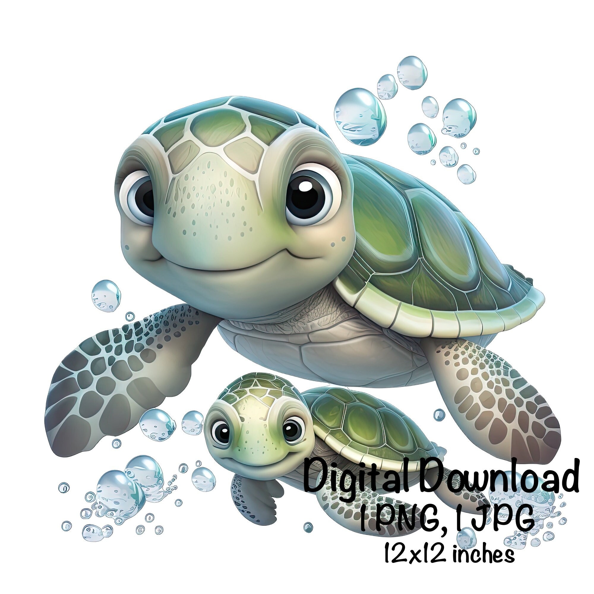 Cute Sea Turtle Clipart
