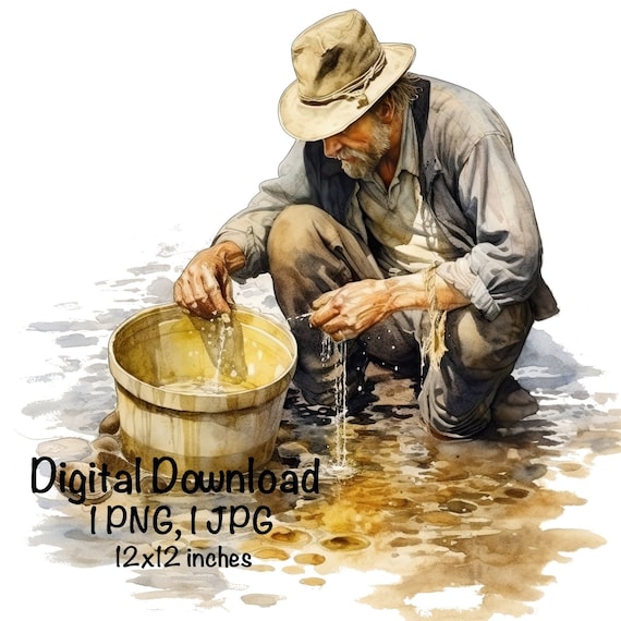 Gold Rush Pan Clipart