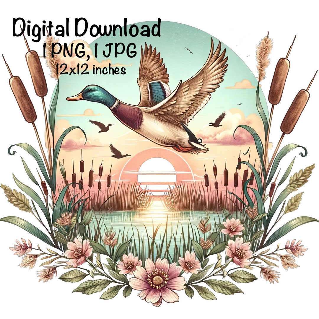 Mallard Duck PNG Wild Duck Sublimation PNG Mallard Duck Sublimation ...