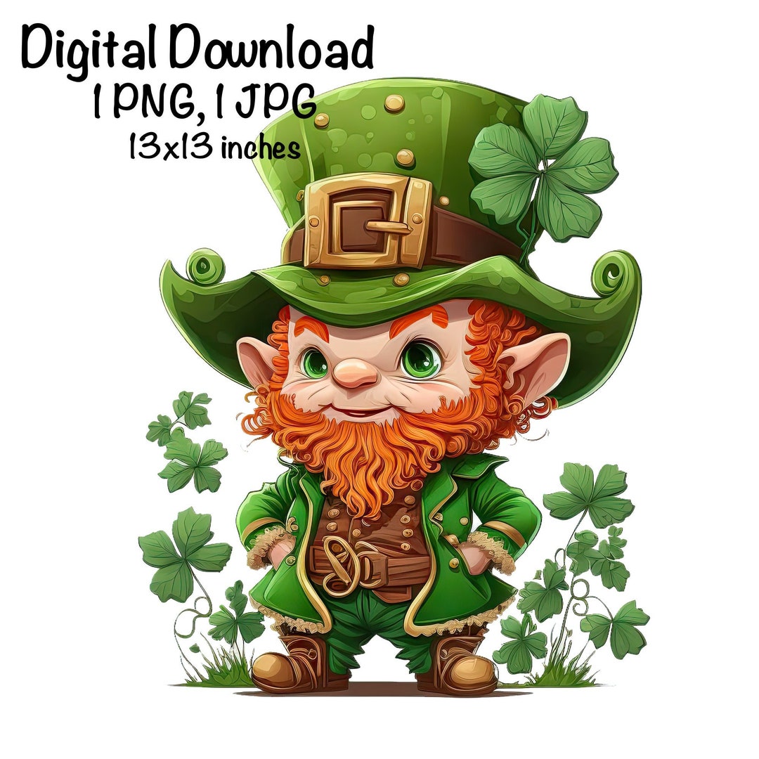 St. Patrick's Day Leprechaun Watercolor, Leprechaun Clipart PNG ...