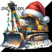 Merry Christmas Mining Shovel PNG Watercolor Mining Truck Boys Clipart ...