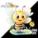Honeybee, Cute Bee Clipart, Honey Bee Animals Bee PNG, Bee Daisy ...