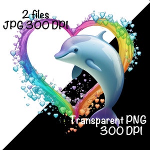 Dolphin PNG, Cute Sea Dolphin Clipart, Ocean Animals Rainbow Dolphin ...