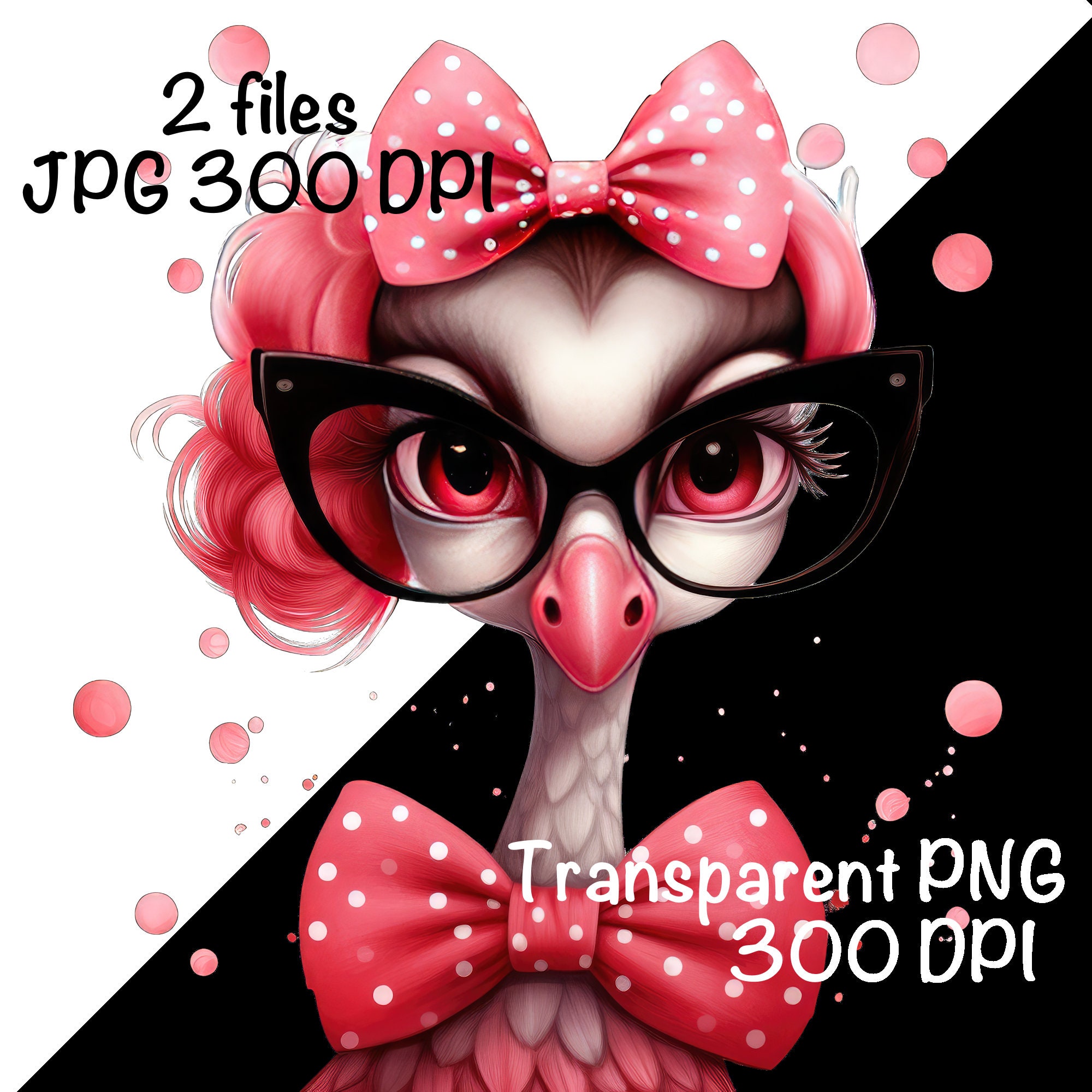 Funny Flamingo PNG, Cute Flamingo Sublimation, Flamingo Wearing ...