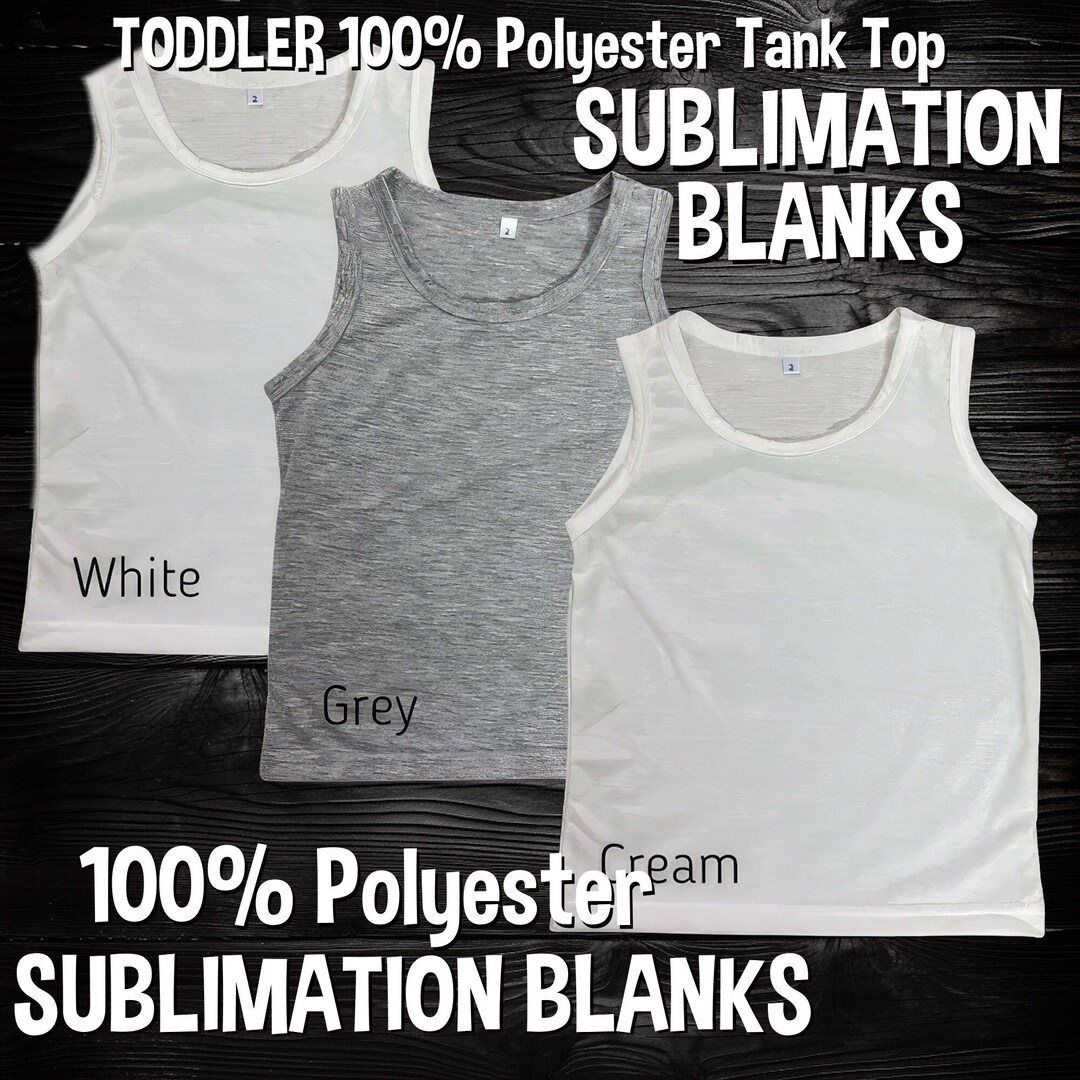 100% Polyester Toddler Tank Sublimation Kids Tank Top - Etsy