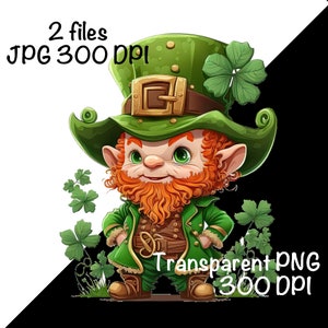 St. Patrick's Day Leprechaun Watercolor, Leprechaun Clipart PNG ...