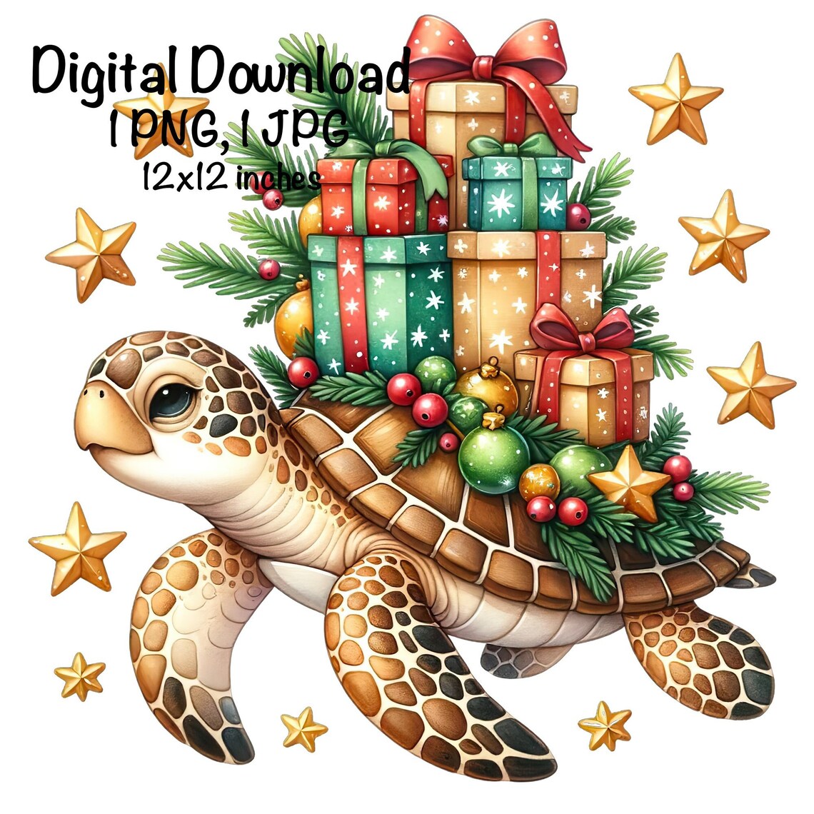 Sea Turtle PNG Clipart Sea Turtle Christmas Holiday PNG Commercial Use ...