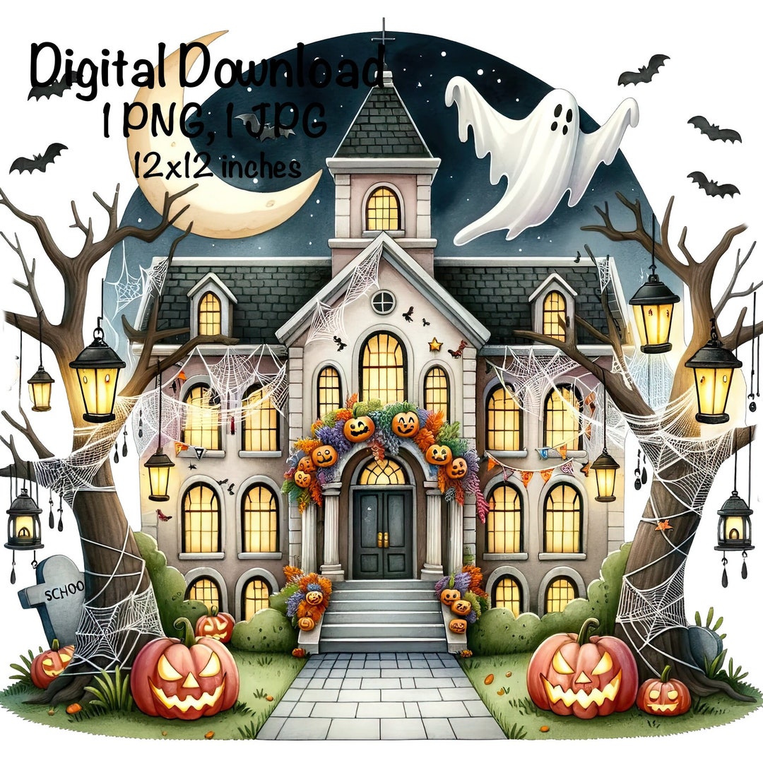 Halloween School PNG Spooky School Halloween Clipart Halloween School ...