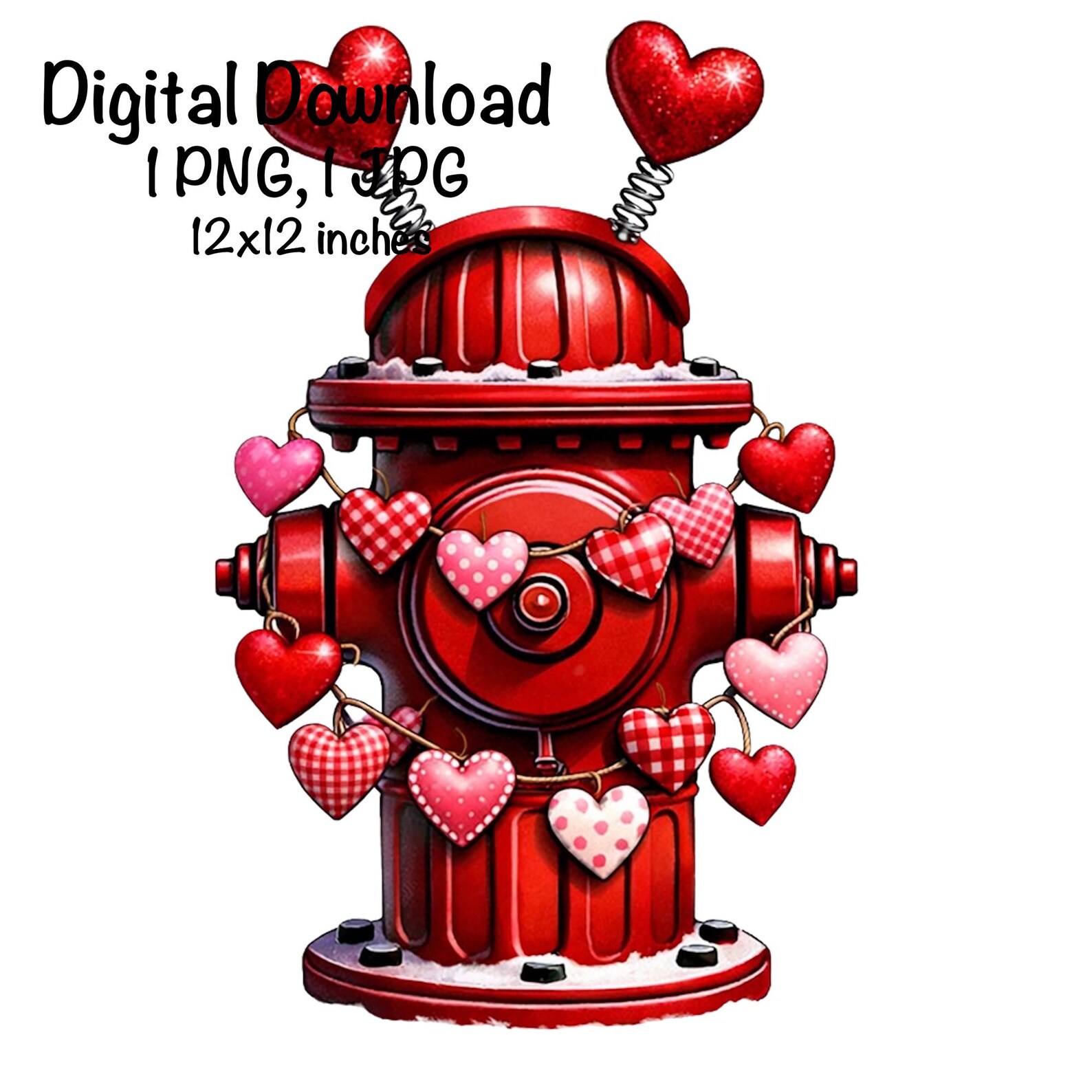 Valentine Fire Hydrant PNG, Love Fire Fireman Sublimation, First ...