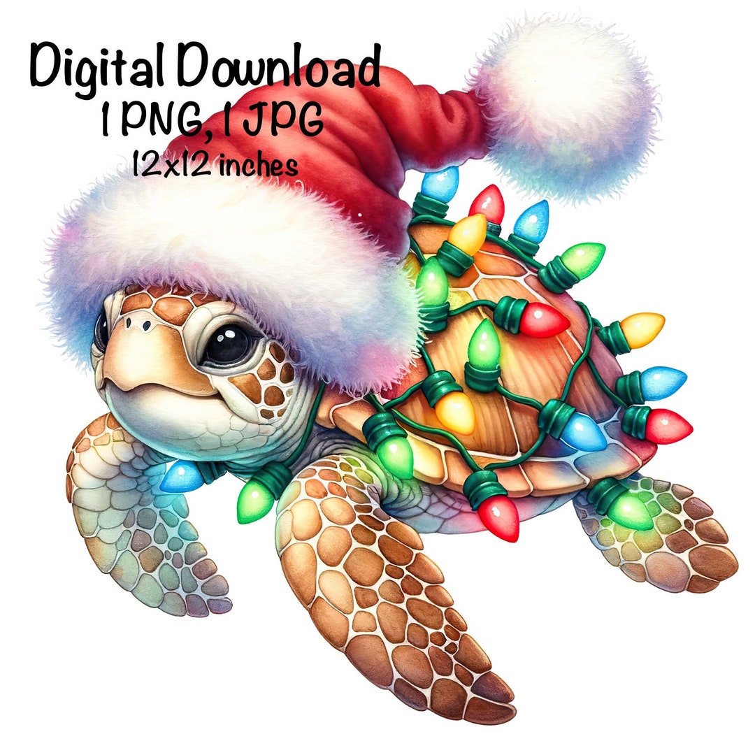Sea Turtle PNG Clipart Sea Turtle Christmas Holiday PNG Commercial Use ...