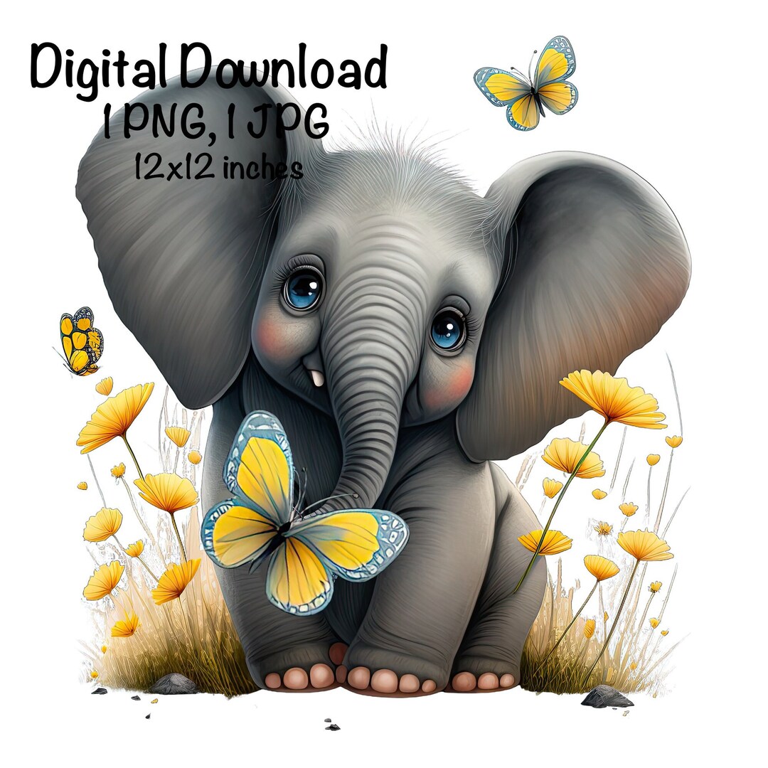 Elephant, Cute Elephant Clipart, Safari Animals Elephant PNG, Elephant ...