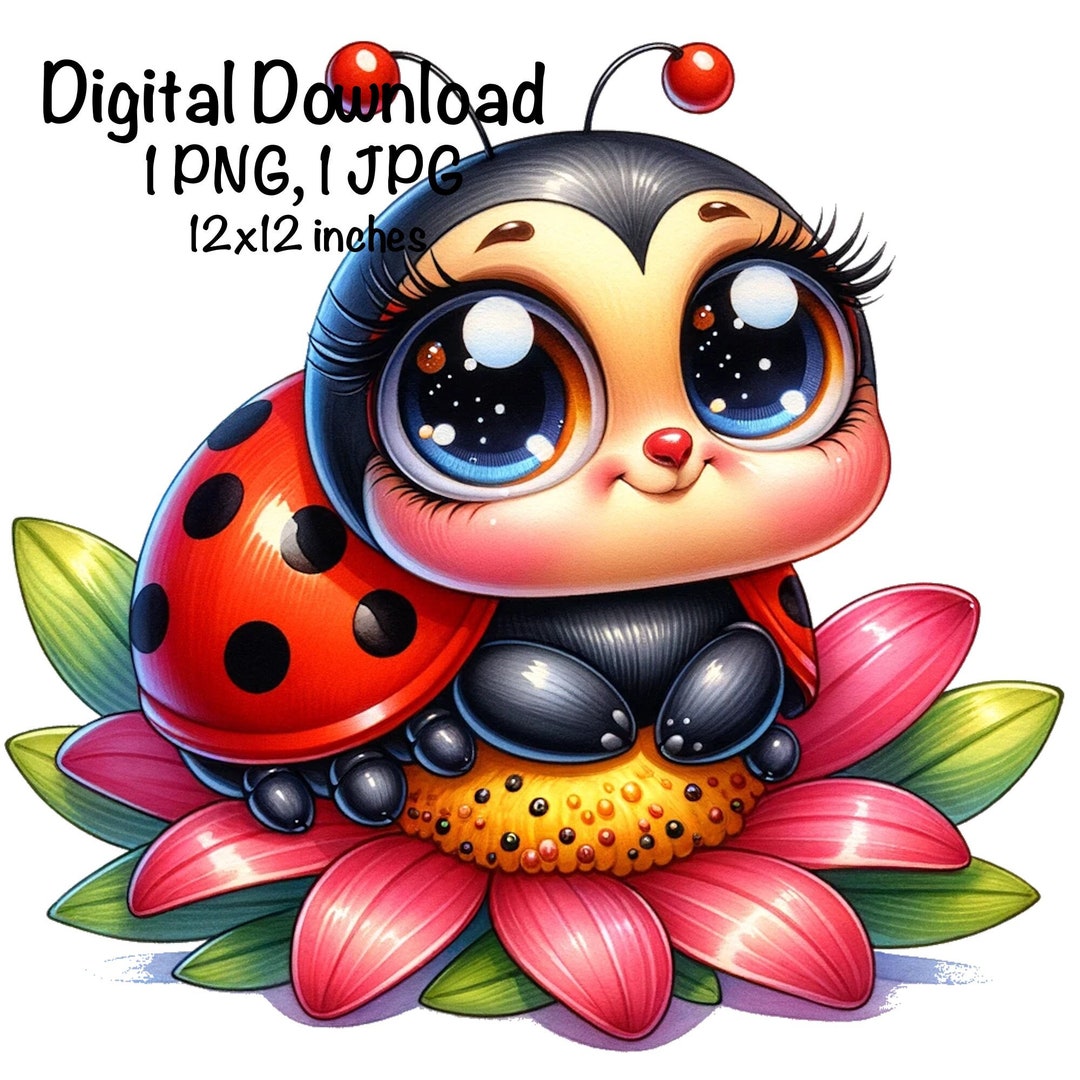 Ladybug Sublimation PNG, Cute Ladybug, Lady Bug Sublimation PNG ...