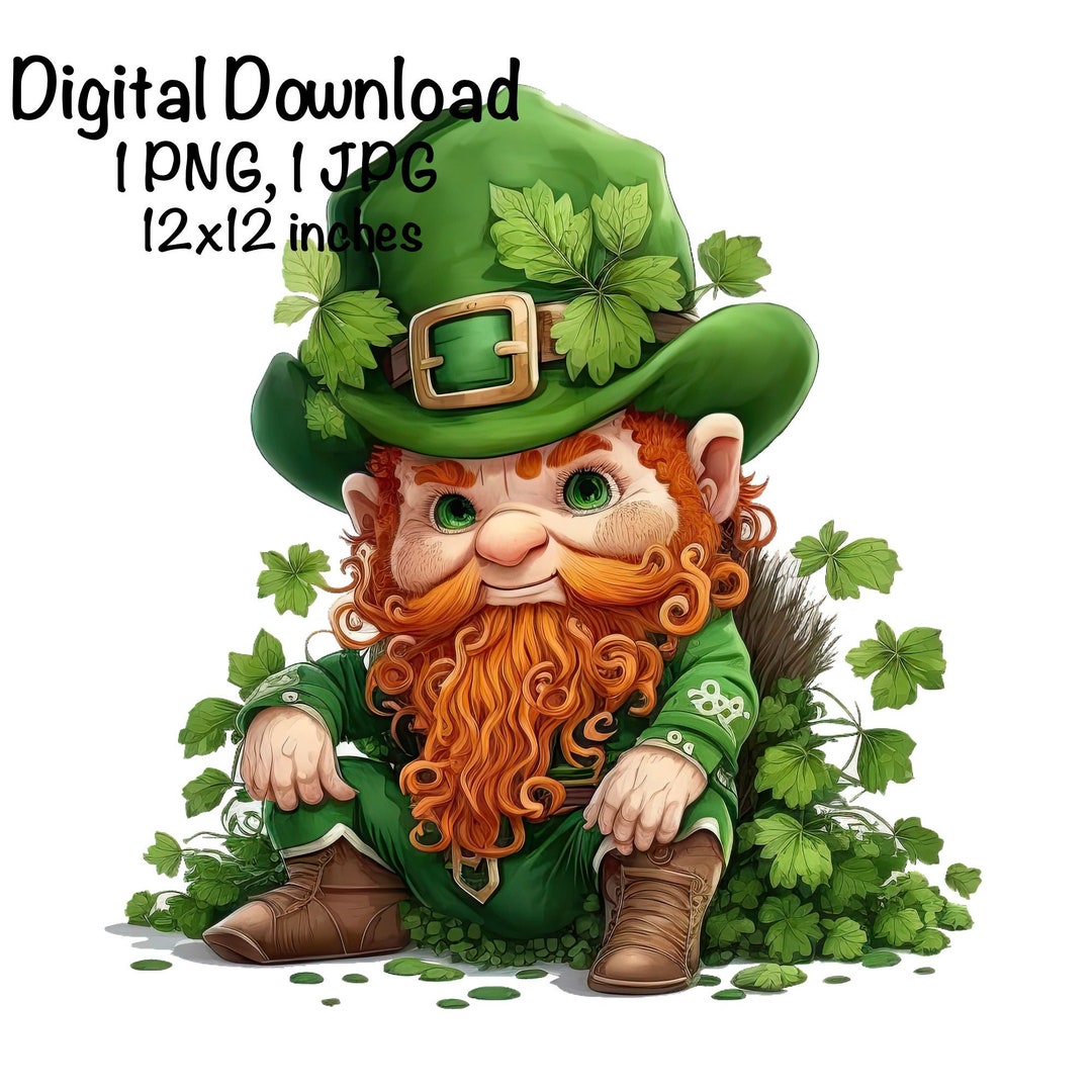 St. Patrick's Day Leprechaun Watercolor, Leprechaun Clipart PNG ...