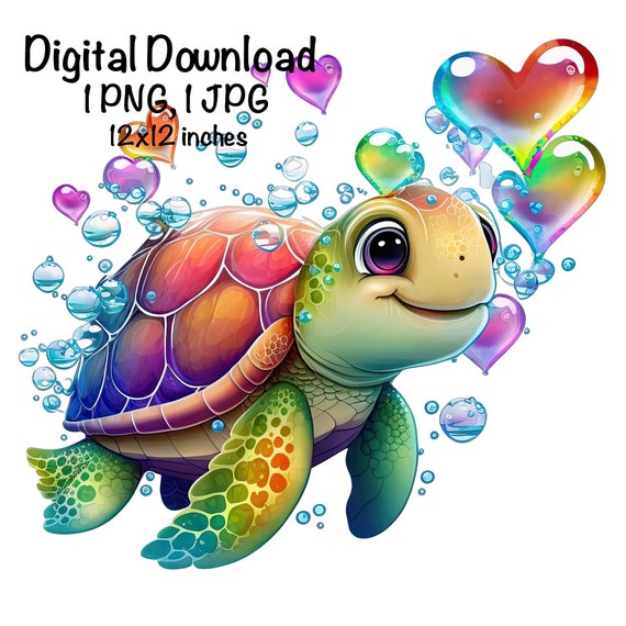 Printable Sea Turtles Clip Art
