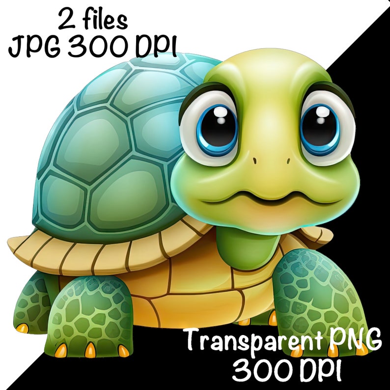 Turtle, Cute Turtle Clipart, Forest Animals Turtle PNG for Kids ...