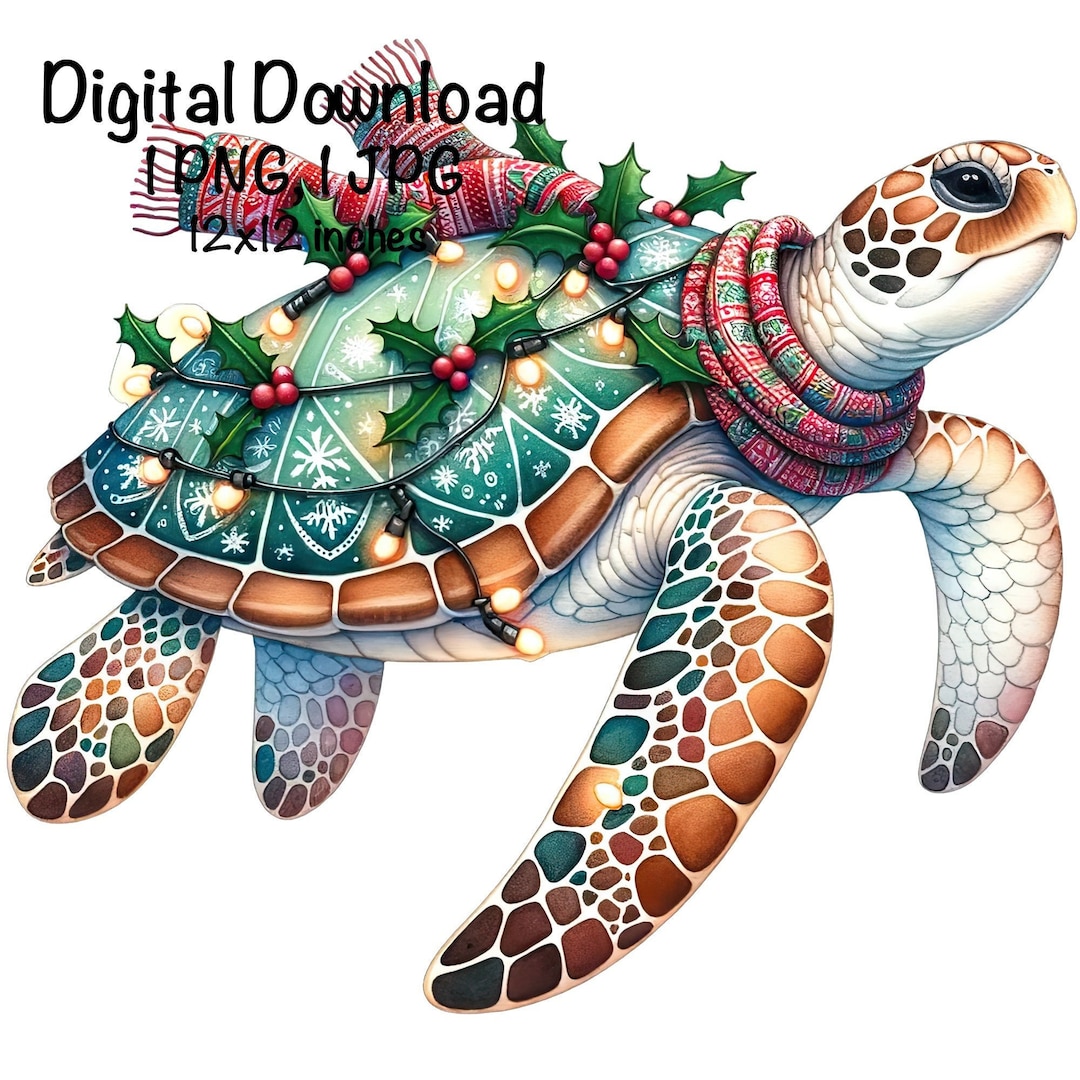 Sea Turtle PNG Clipart Sea Turtle Christmas Holiday PNG Commercial Use ...