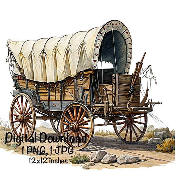 Western Wagon Clipart