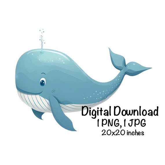 Clip Art Cute Whale