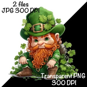 St. Patrick's Day Leprechaun Watercolor, Leprechaun Clipart PNG ...