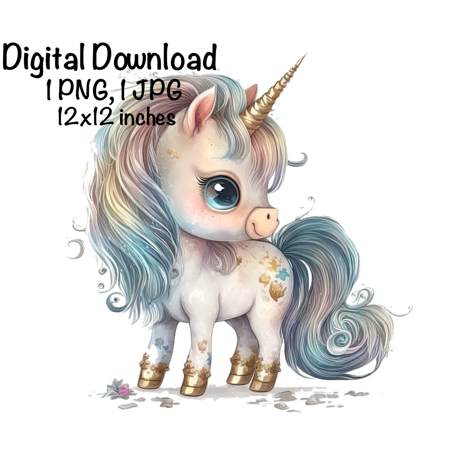 Cute Unicorn PNG Clipart Magical Animals Unicorn PNG Unicorn - Etsy