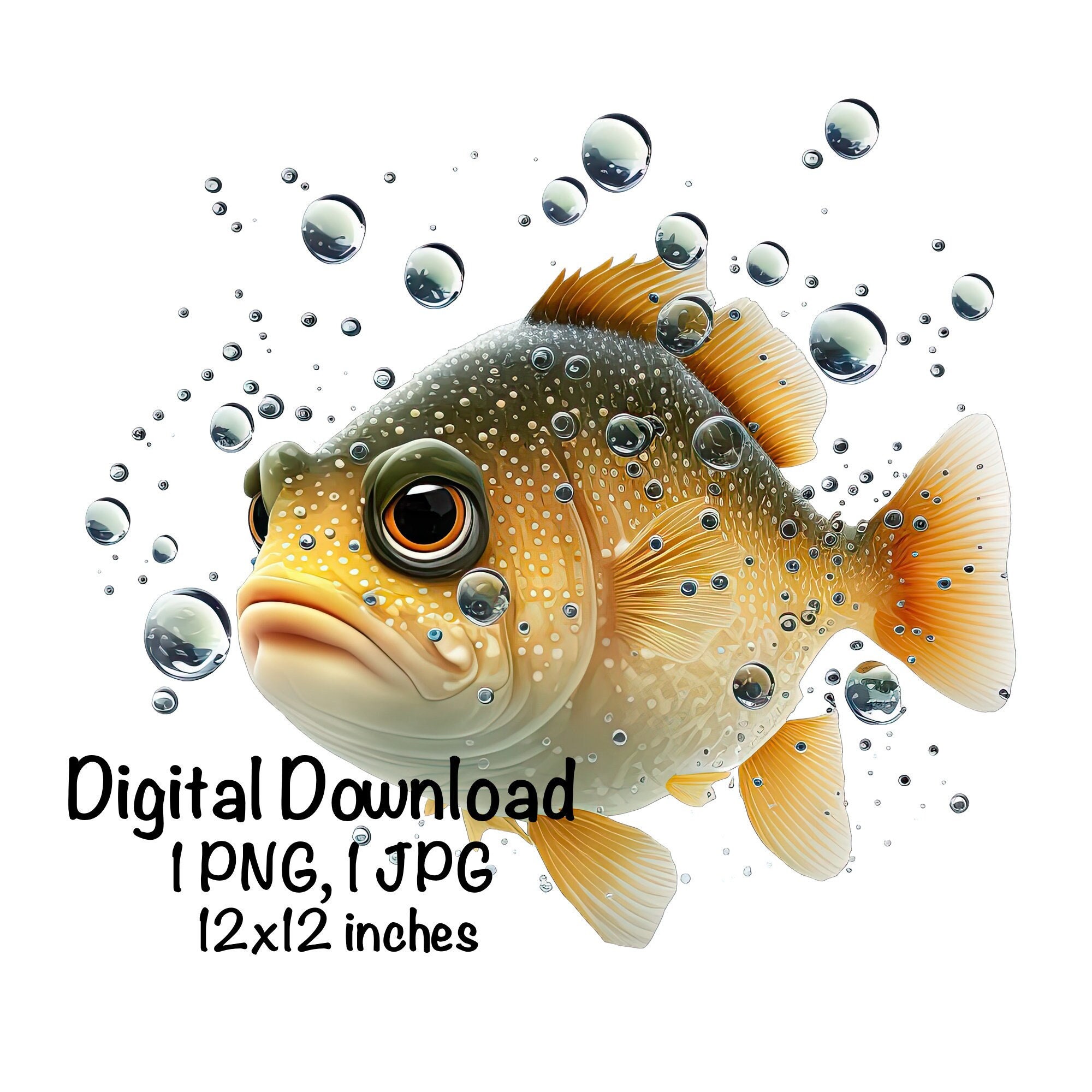Cute Bass Fish PNG Clipart Ocean Animals Fish PNG Adorable - Etsy Australia