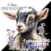 Farm Baby Goat Watercolor Clipart Goat Portrait Farmer Farm PNG ...