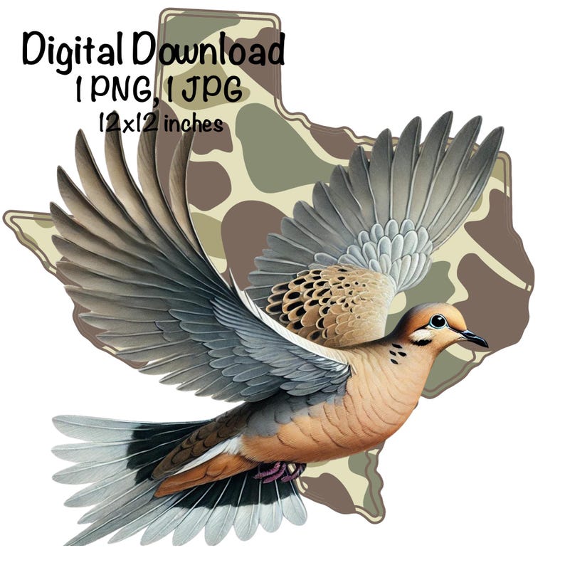Custom Camo Dove Hunting Sublimation | Change State Dove Hunting PNG ...