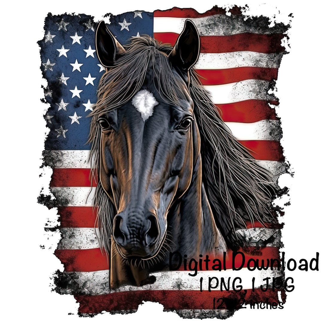 American Mustang Horse PNG Horse Watercolor Clipart Mustang America US ...