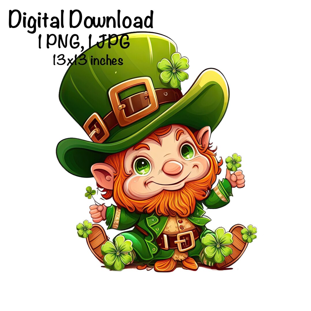 St. Patrick's Day Leprechaun Watercolor, Leprechaun Clipart PNG ...