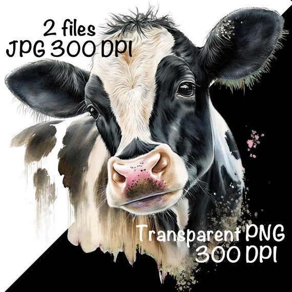Holstein Cow Head Clip Art